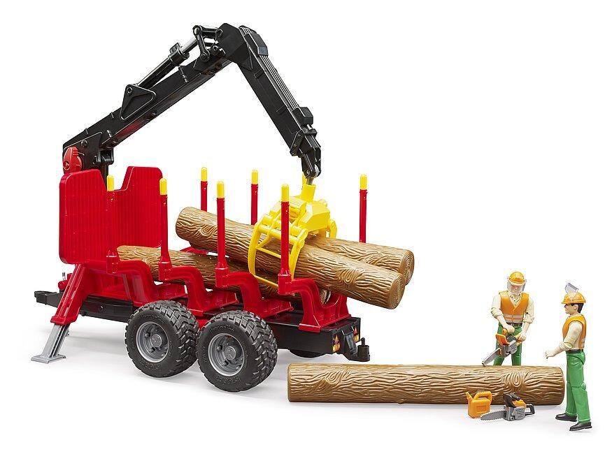 Buy Bruder Forestry Trailer with Loading Crane | 1:16 Scale Toy
