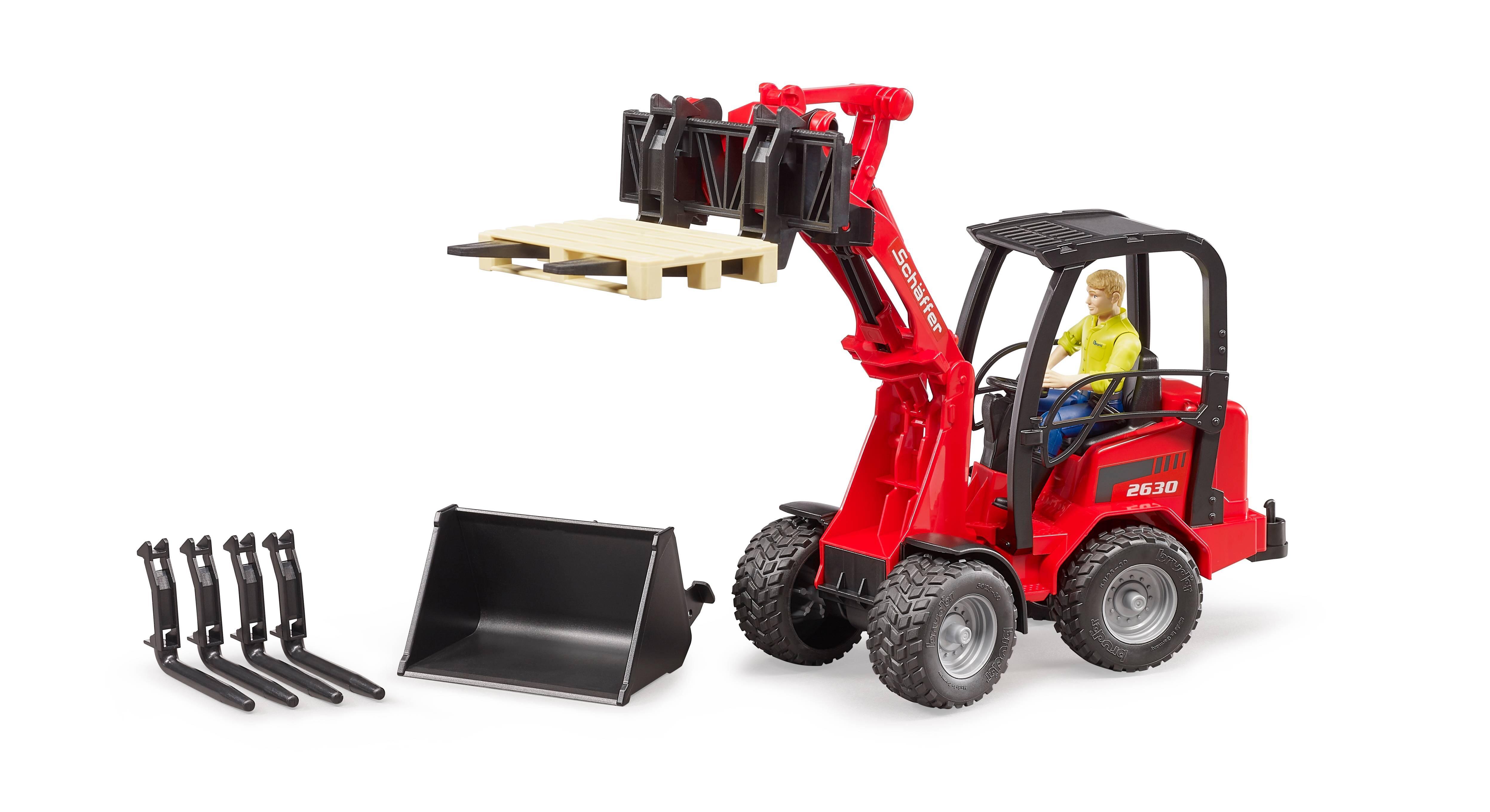 Buy Bruder Schaffer Compact Loader 2034 & Figure | 1:16 Toy Loader
