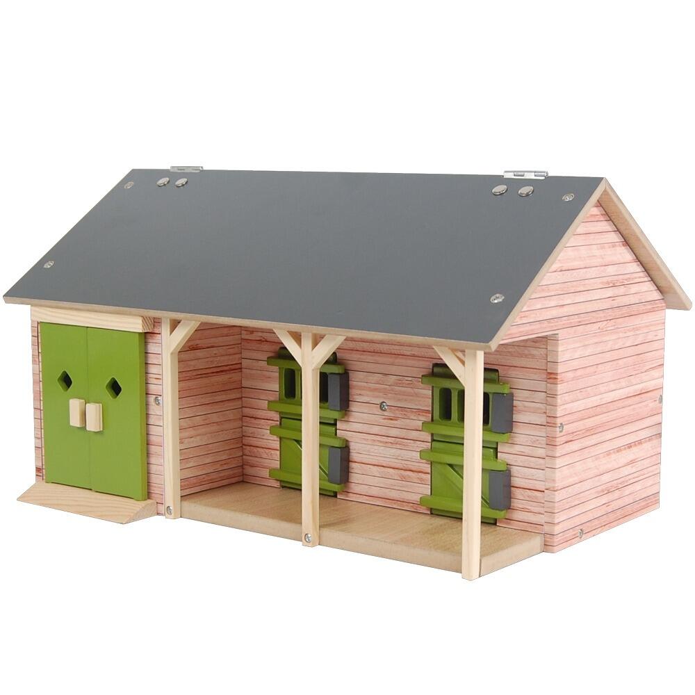 Shop Kids Globe Horse Stable with 2 Boxes | 1:32 Scale Farm Toy