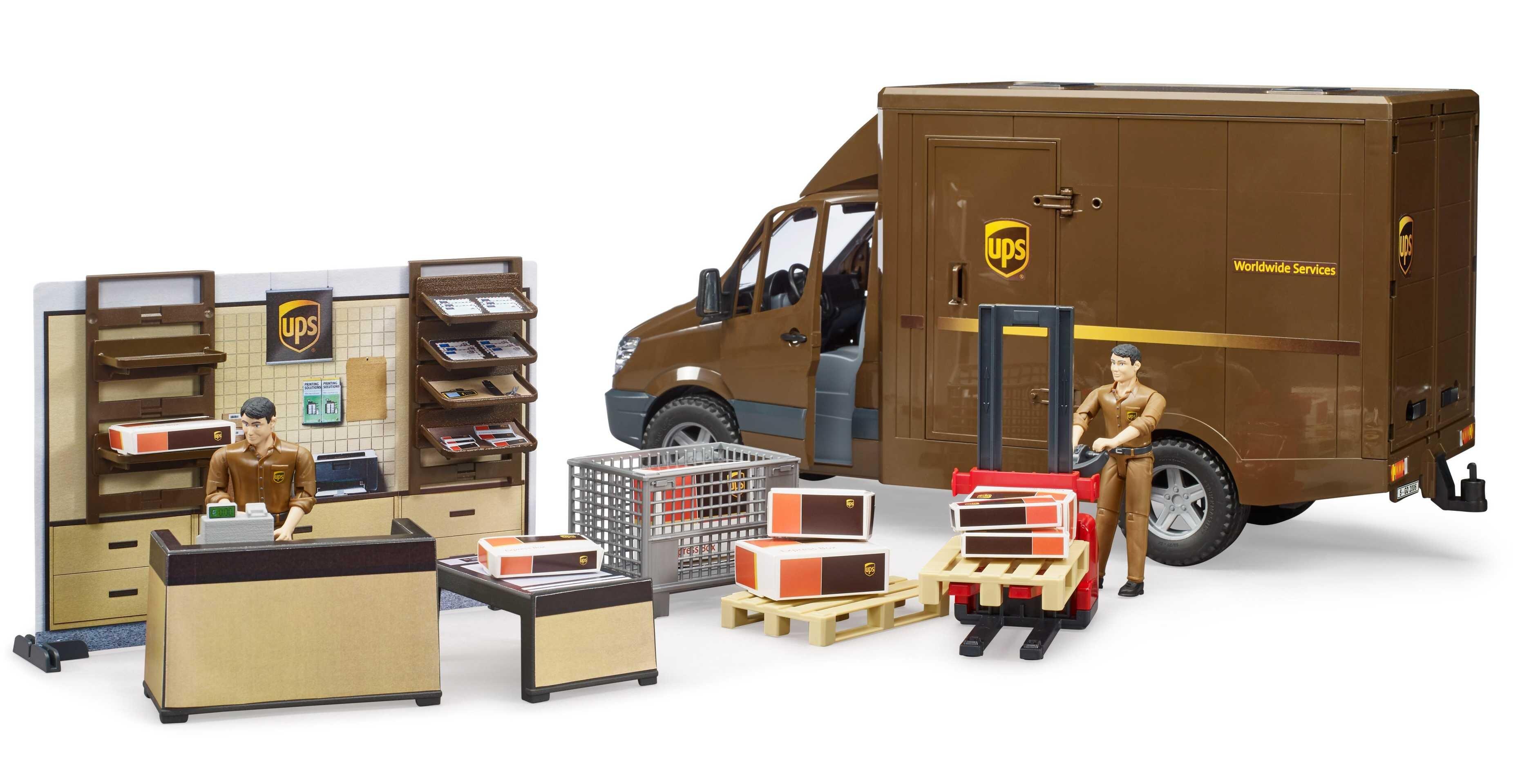 Buy Bruder UPS Store | 1:16 Scale Logistics Playset