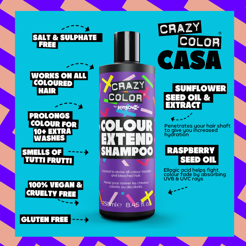Crazy Color Colour Extend Shampoo LTR | Colour Shampoo