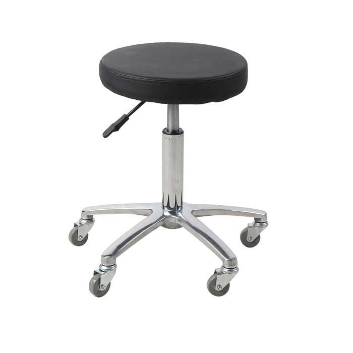 Trinity Gas Lift Stool Black | Soft Upholstered Seat | Rufful