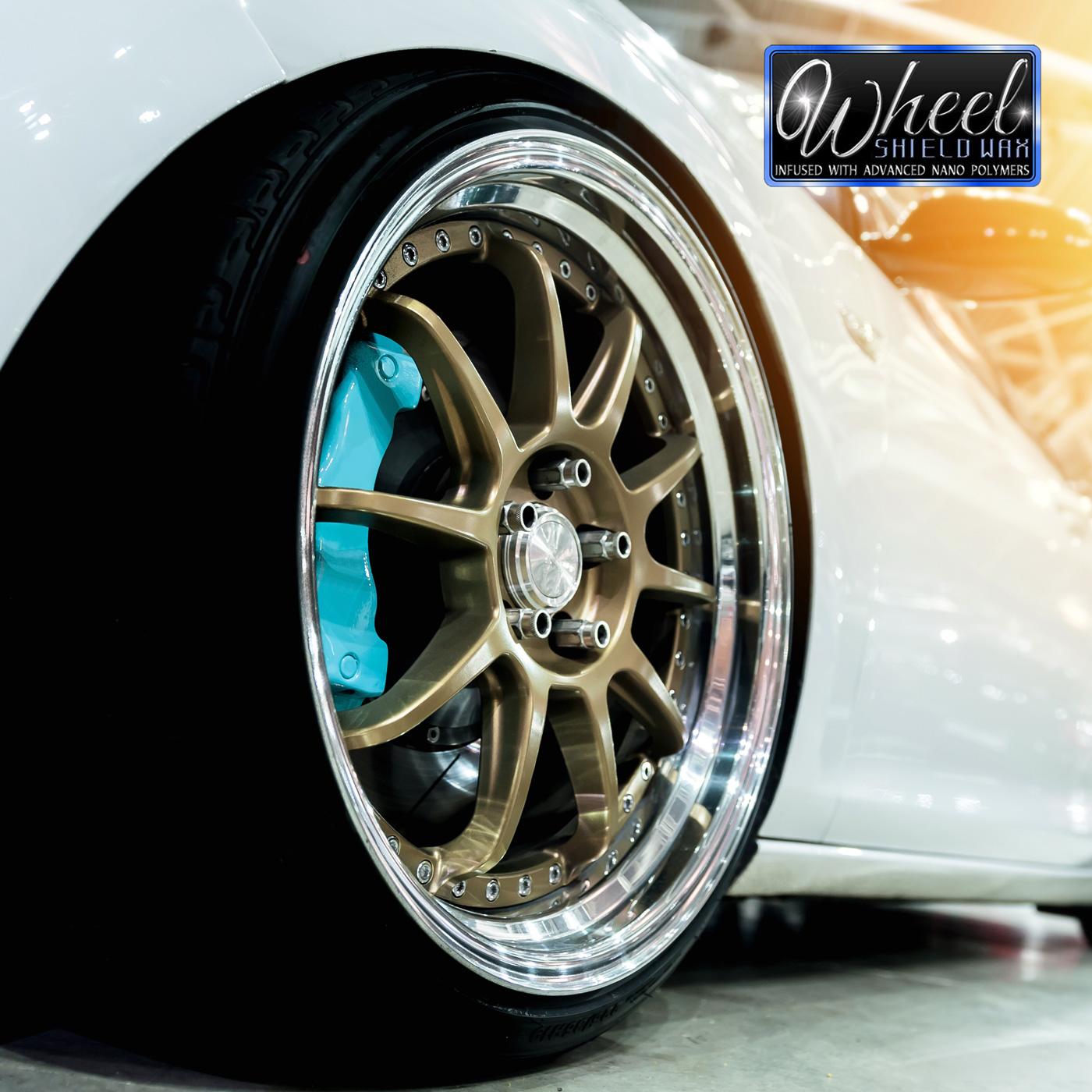 Wheel Shield Wax Cloth Pad Car Alloy Rim High Gloss Sealant 30g Pure ...