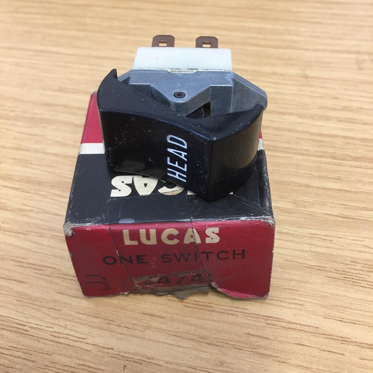 34741 ORIGINAL & RARE LUCAS 34741 HEADLAMP ROCKER SWITCH 07/67 NOS