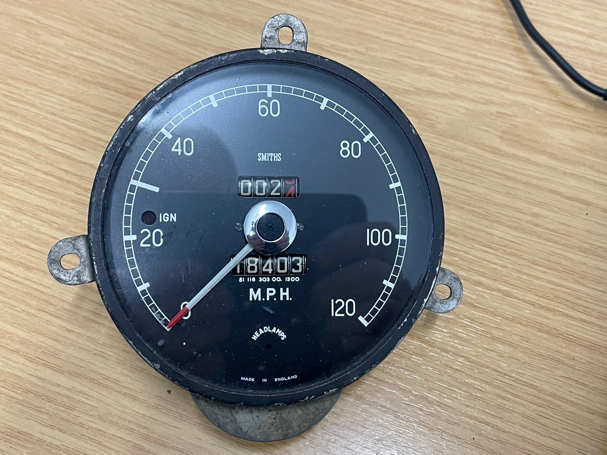 ORIGINAL SMITHS 51 116 303 00 (1300) JAGUAR MK1 2.4 SPEEDOMETER 120mph