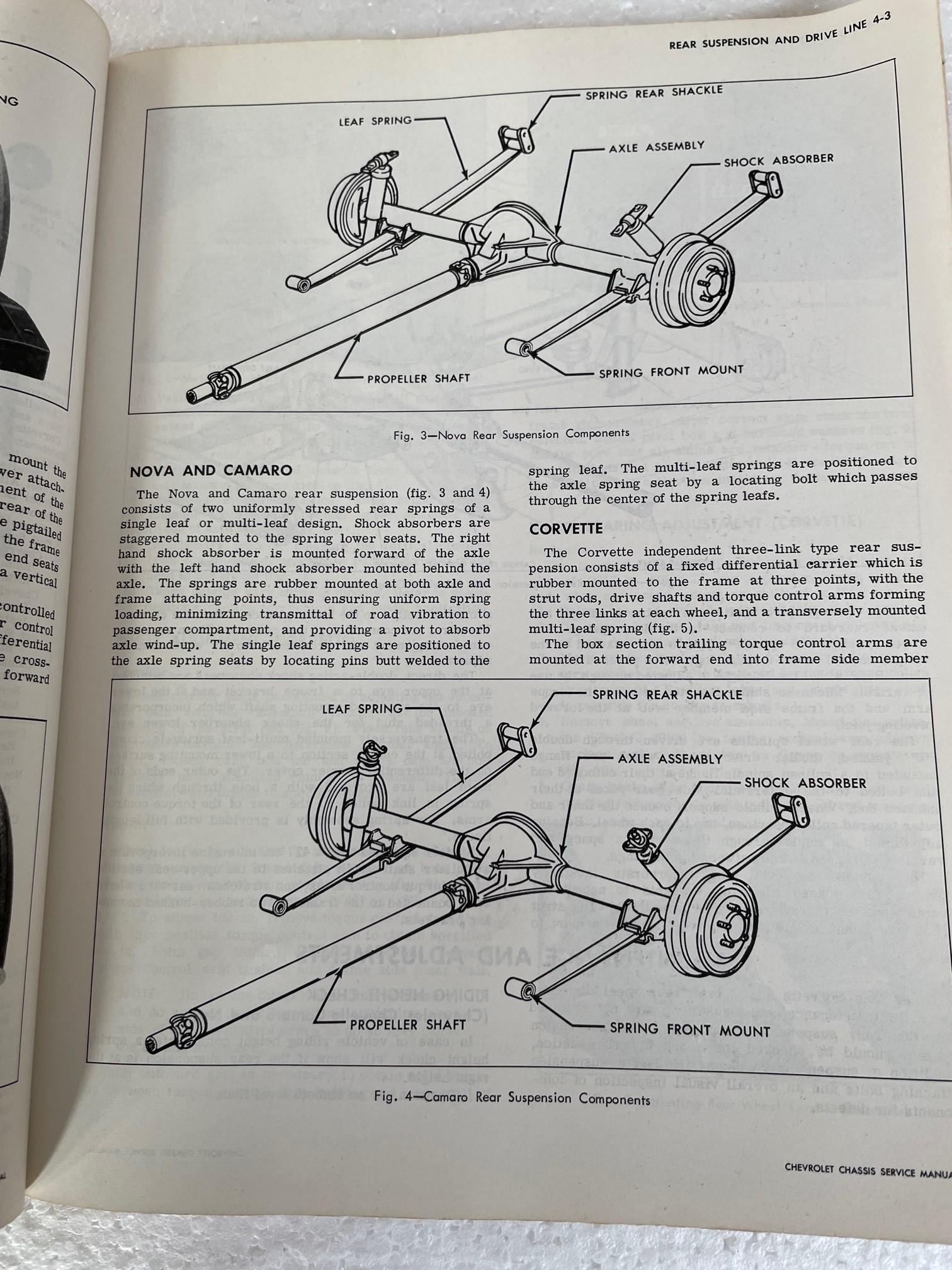 1969 CHEVROLET CHEVELLE CAMERO CHEVY NOVA & CORVETTE SERVICE MANUAL