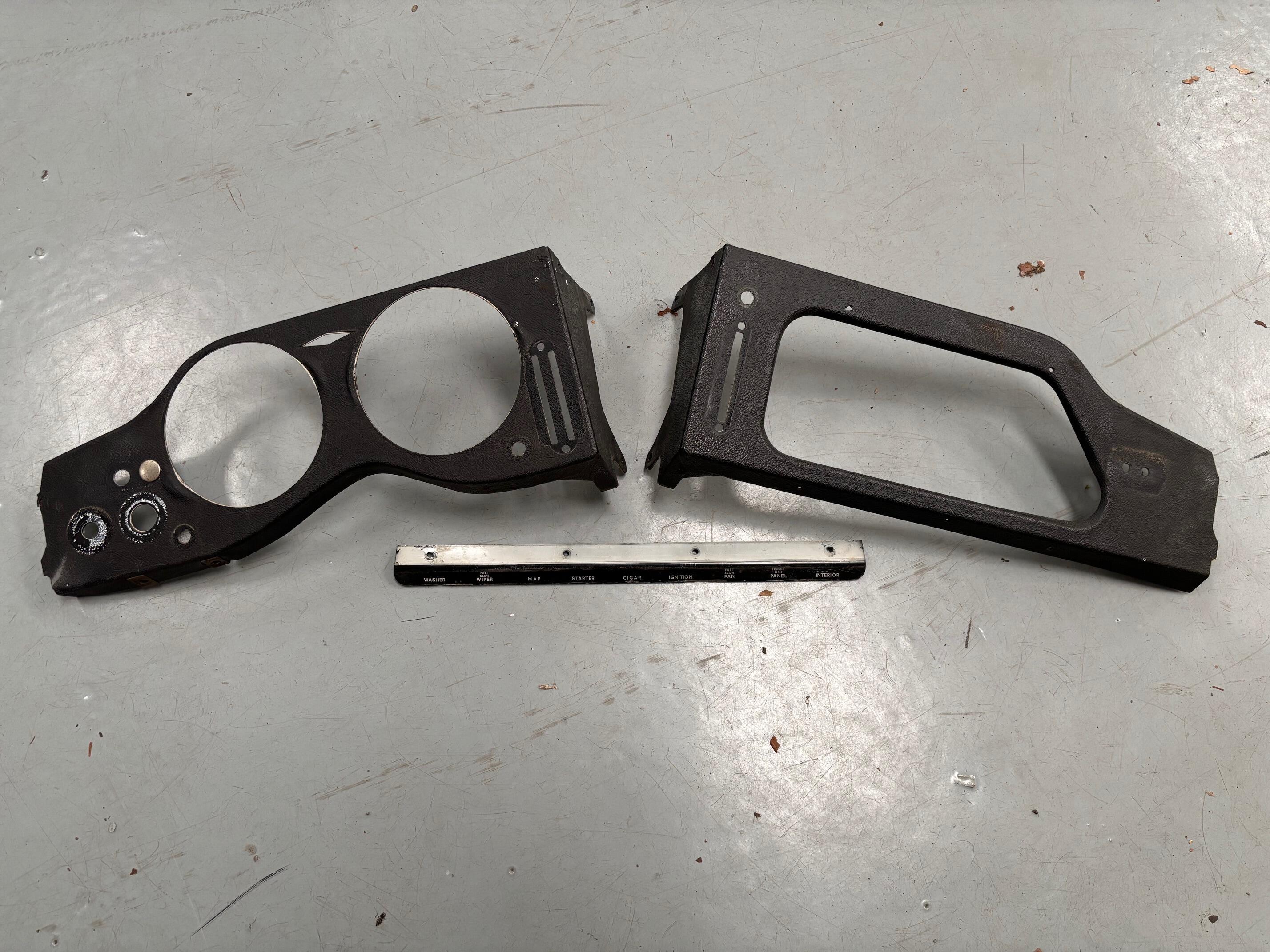 ORIGINAL E-TYPE S1 & S1.5 LHD DRIVER SIDE DASH PANEL & CUBBY BOX ...