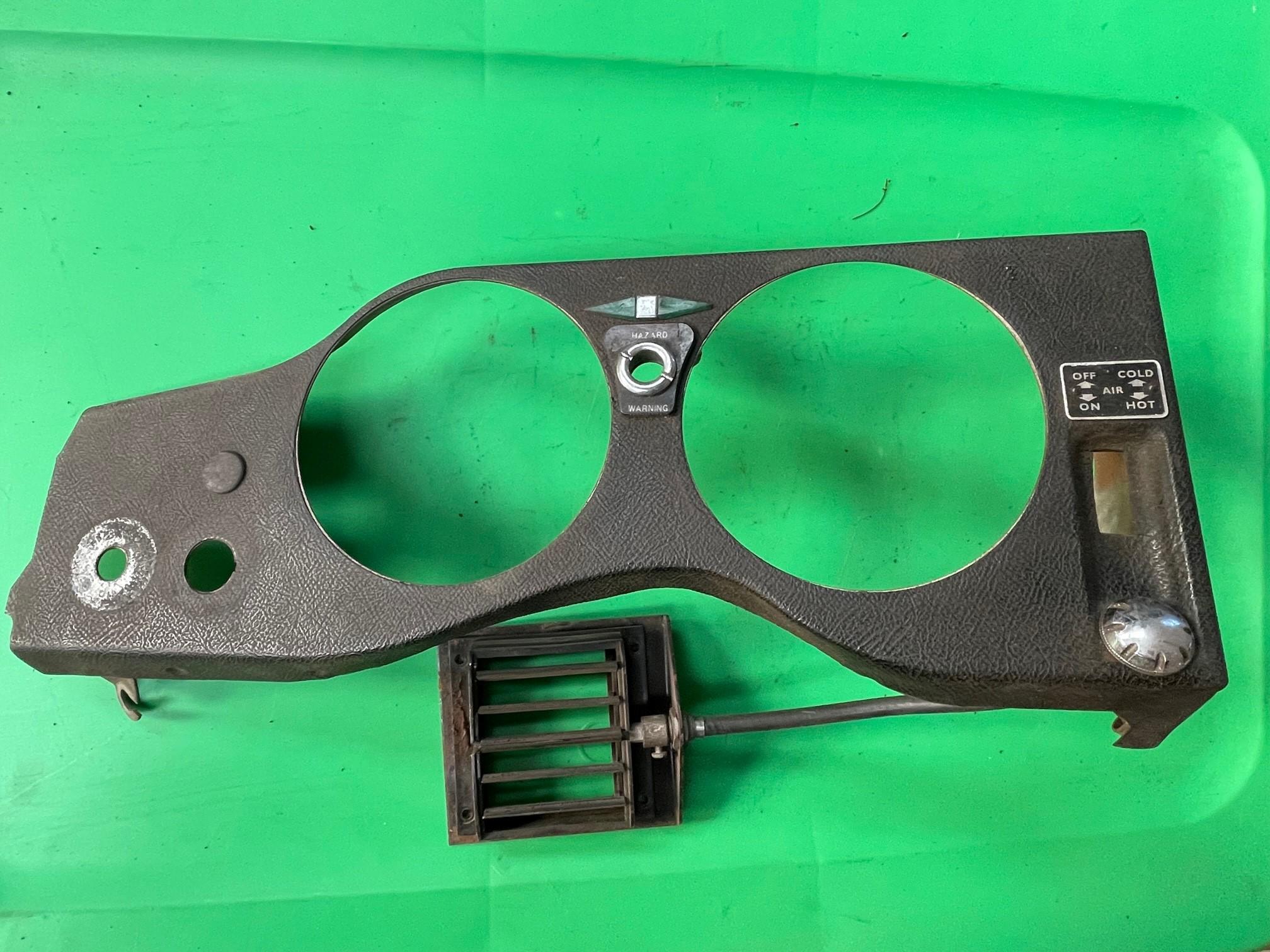 ORIGINAL E-TYPE S2 & S3 LHD DRIVER SIDE DASH PANEL & 1 X AIR BOX/VANE ...