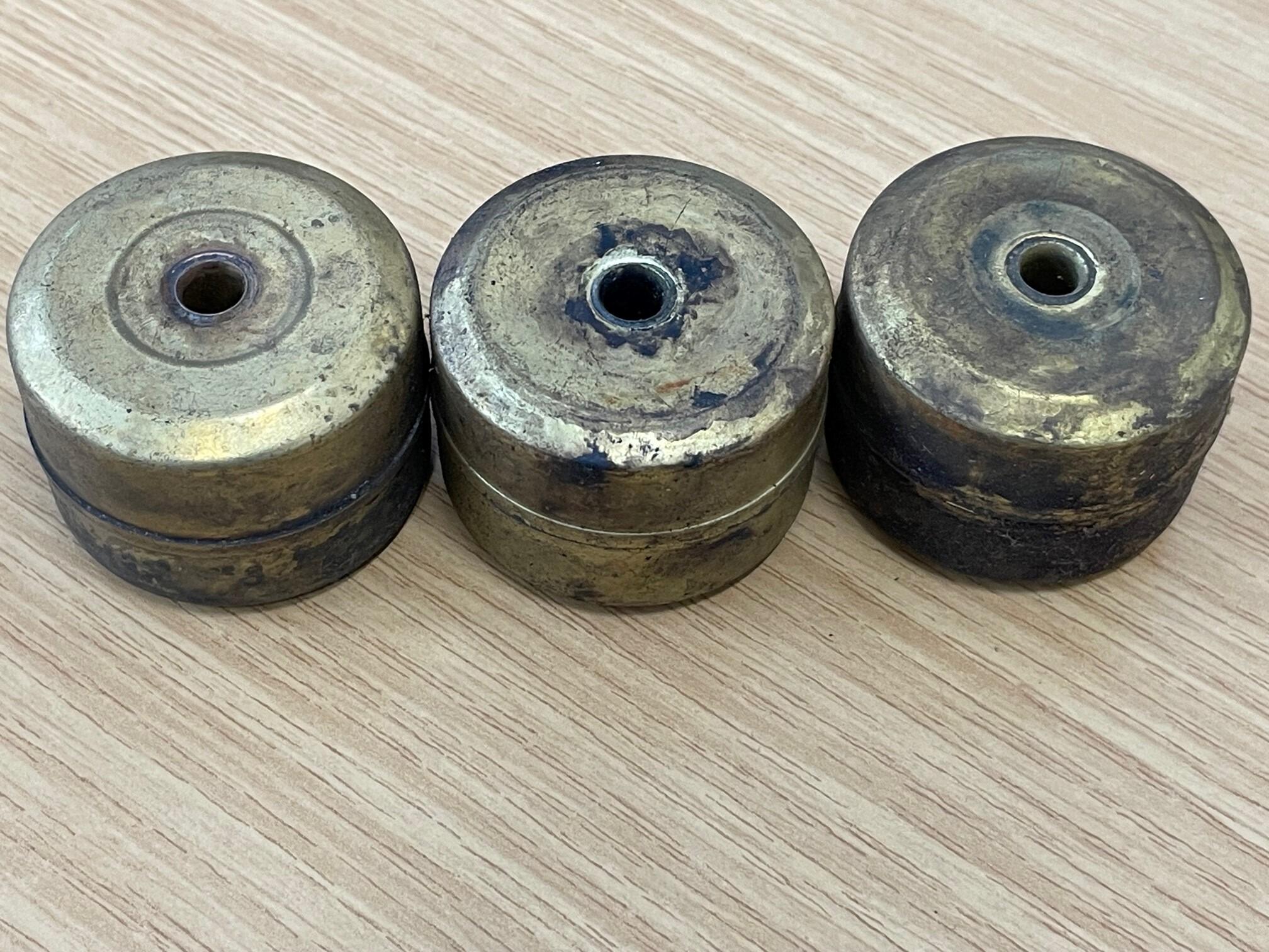 ORIGINAL JAGUAR SET OF 3 BRASS CARBURETTOR FLOATS FOR SU CARBS WZX1303 (B)