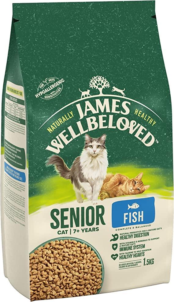 James Wellbeloved Senior Cat with Fish 1.5kg