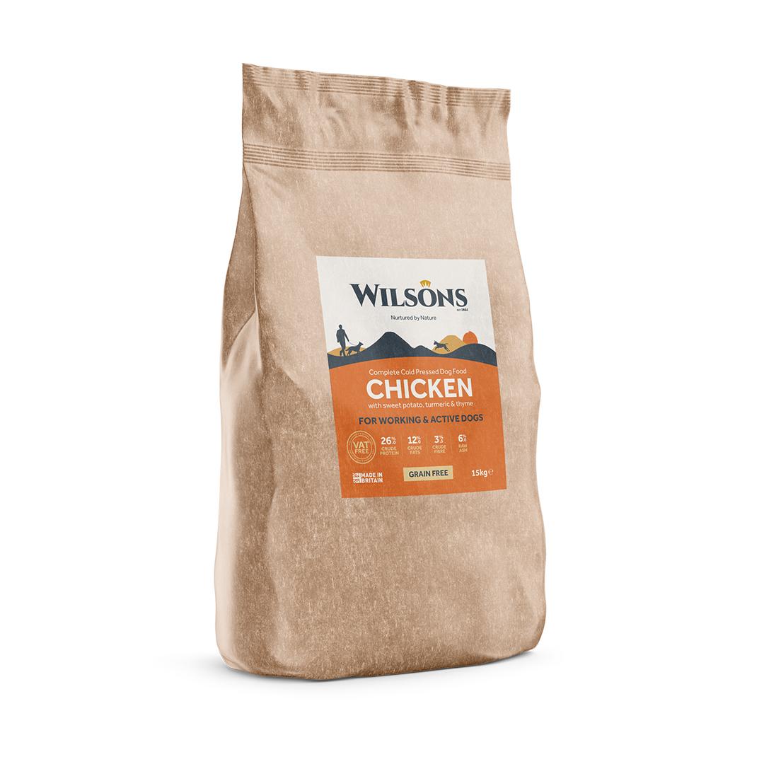 Wilsons Cold Pressed Working Dog Food Chicken - 15kg