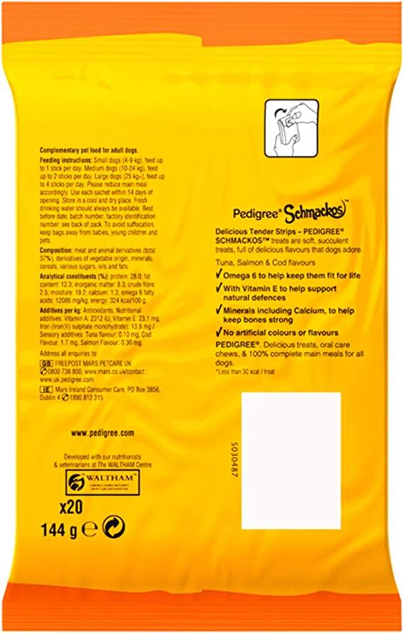 Pedigree Schmackos Poultry Mix ( 20 Sticks)