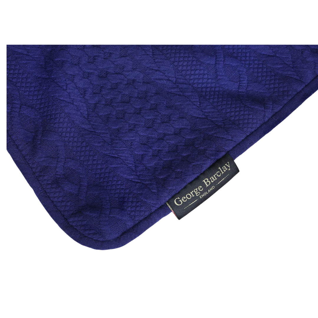 George Barclay Aran Knit, Deluxe Pet Blanket - Navy