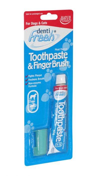 Dentifresh Toothpaste and Finger Brush Starter Kit