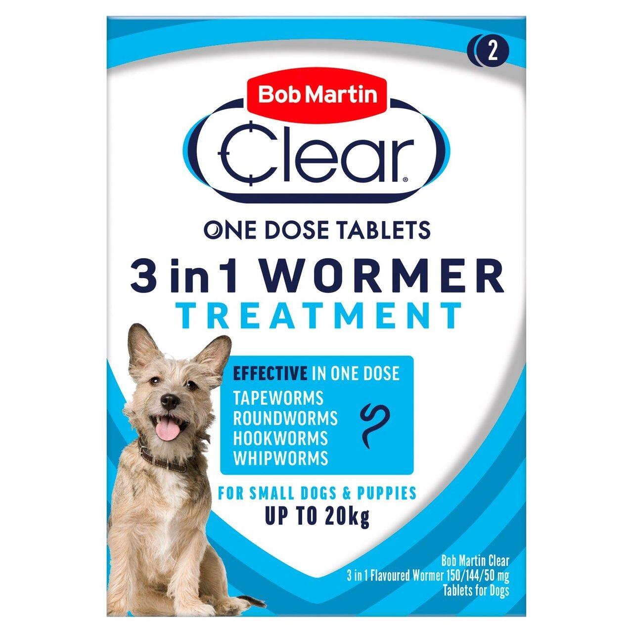 Bob Martin 3 in 1 Wormer Tablets for dogs