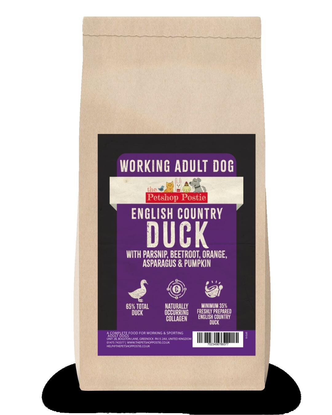 Petshop Postie Working Superfood 65 English Country Duck 15kg