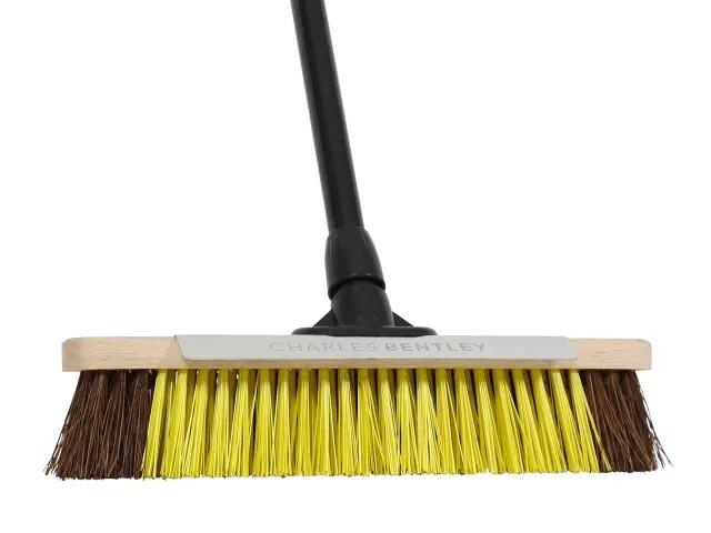 Heavy-duty Utility Broom with Metal Scraper 380mm (15in)