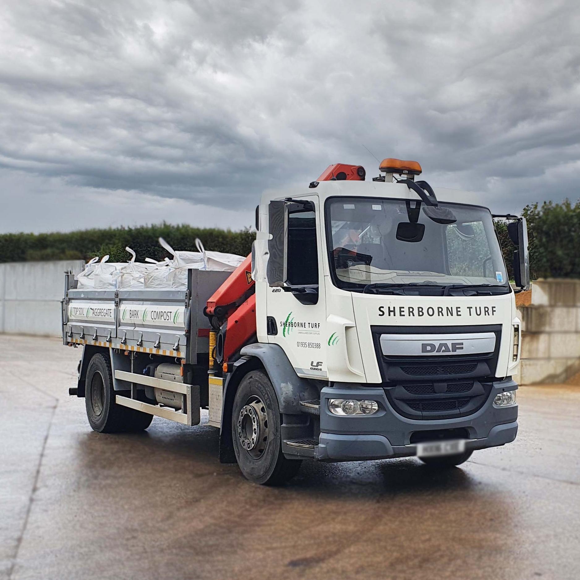 Delivery Vehicles with Sherborne Turf