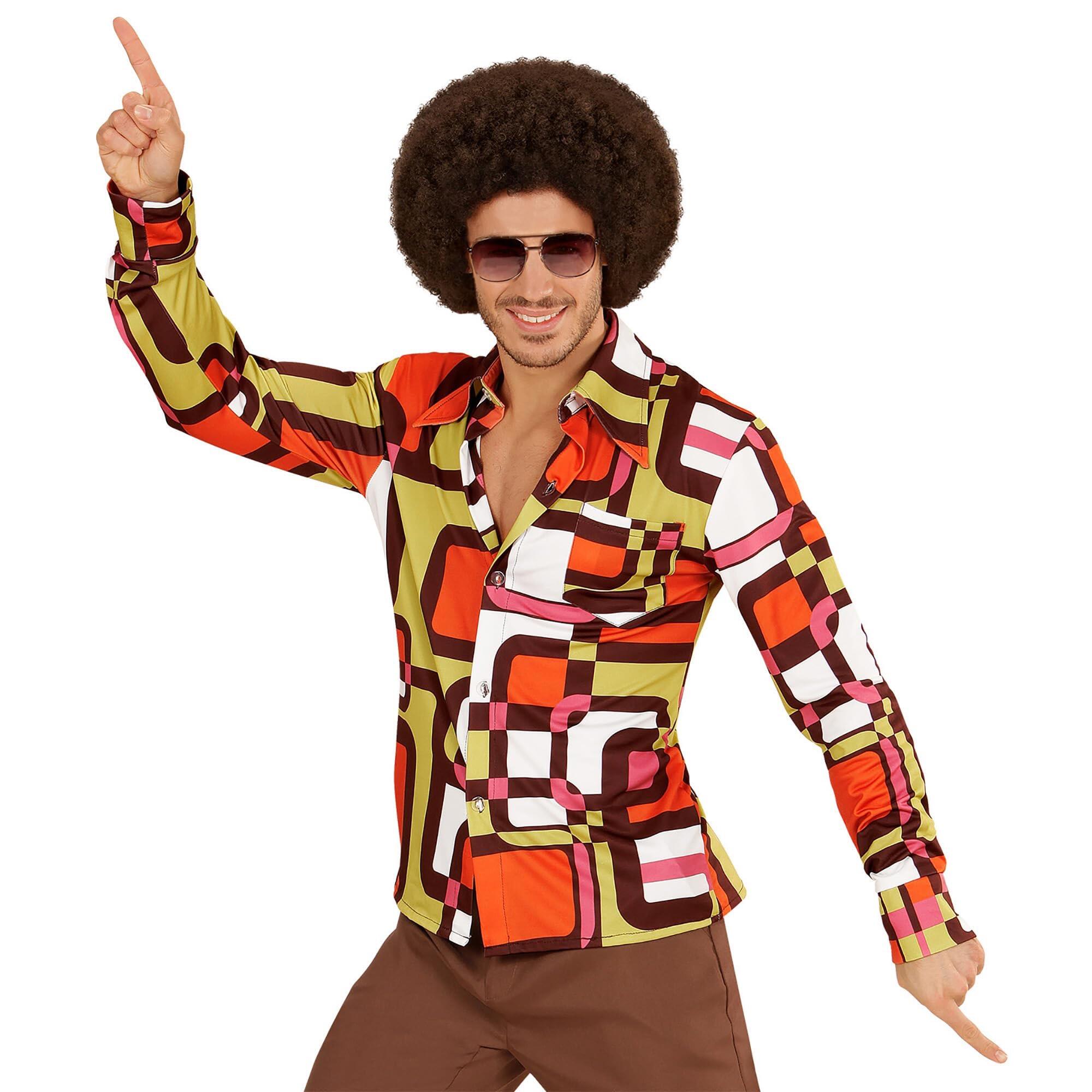 1970s Groovy Tubes Shirt | Colourful Retro Disco Shirt