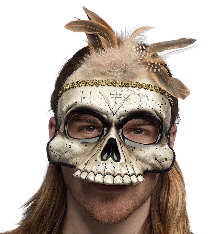 Voodoo Skeleton Half Mask