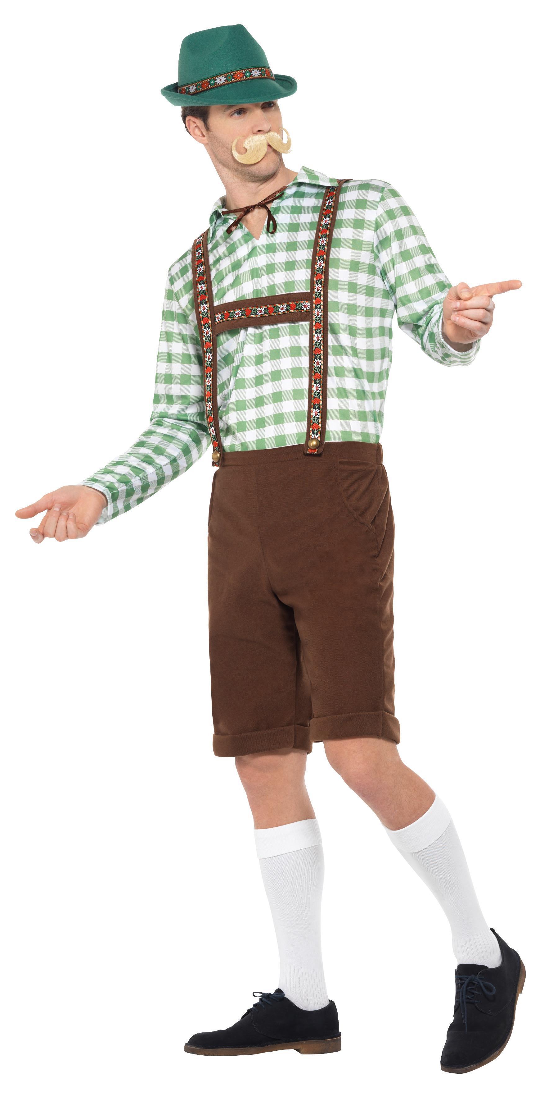 Alpine Bavarian Costume Green & Brown