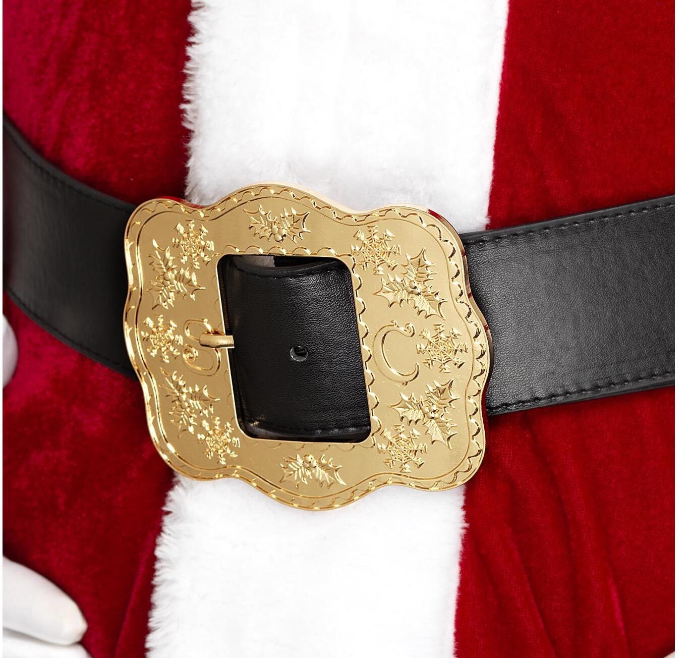 Deluxe Santa Belt with Gold Buckle