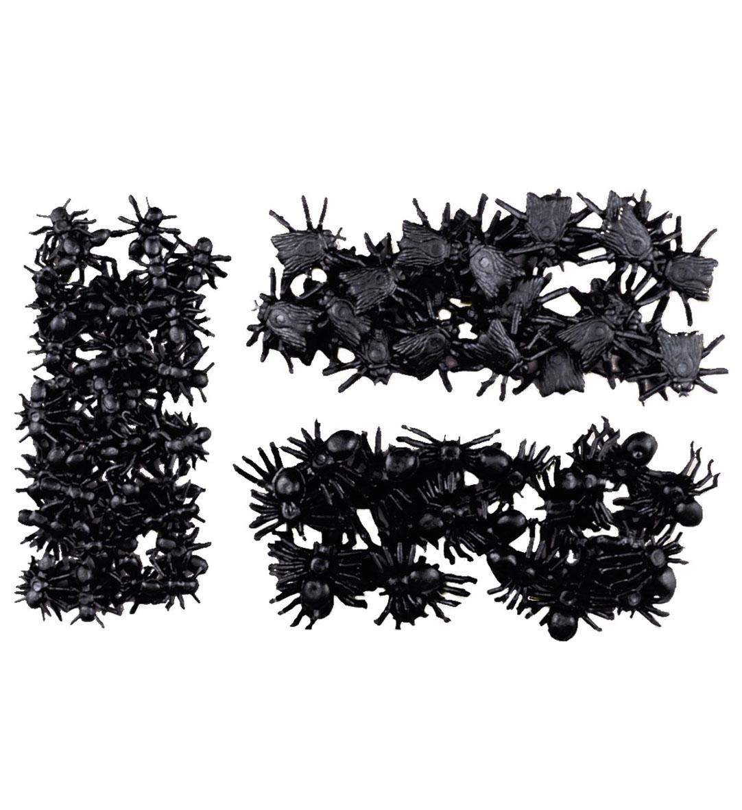 PACK OF 50 ANTS, 25 SPIDERS AND 25 FLIES