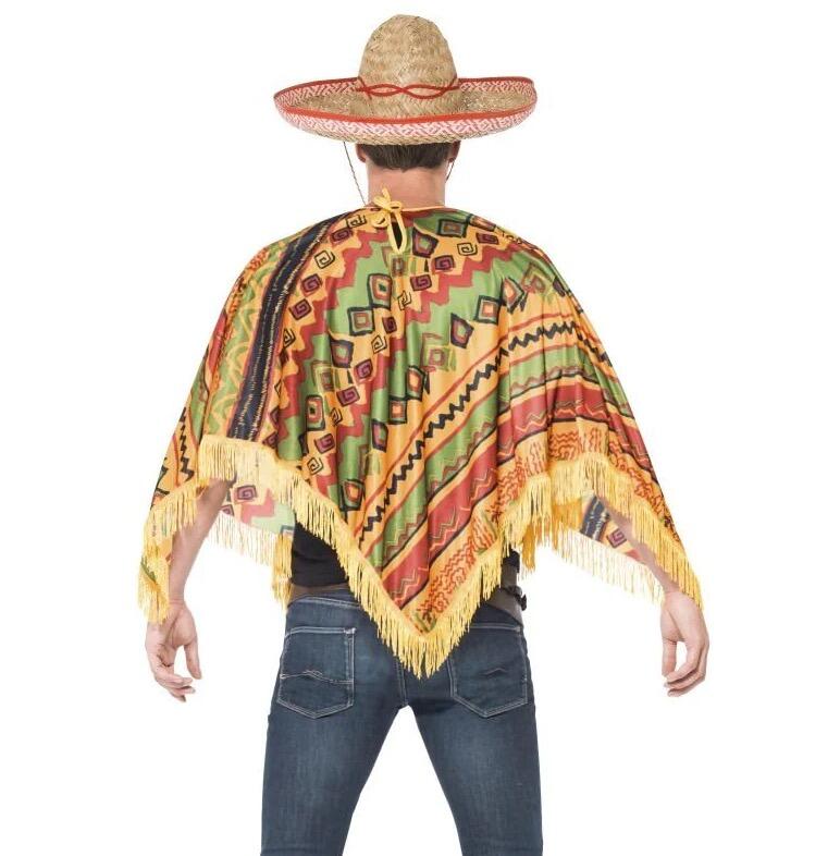 Mexican Poncho & Moustache