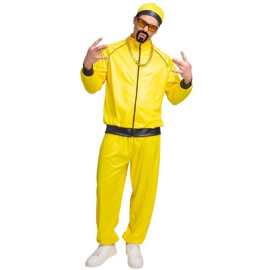 90s Rapper Costume Yellow | Rap Star Fancy Dress