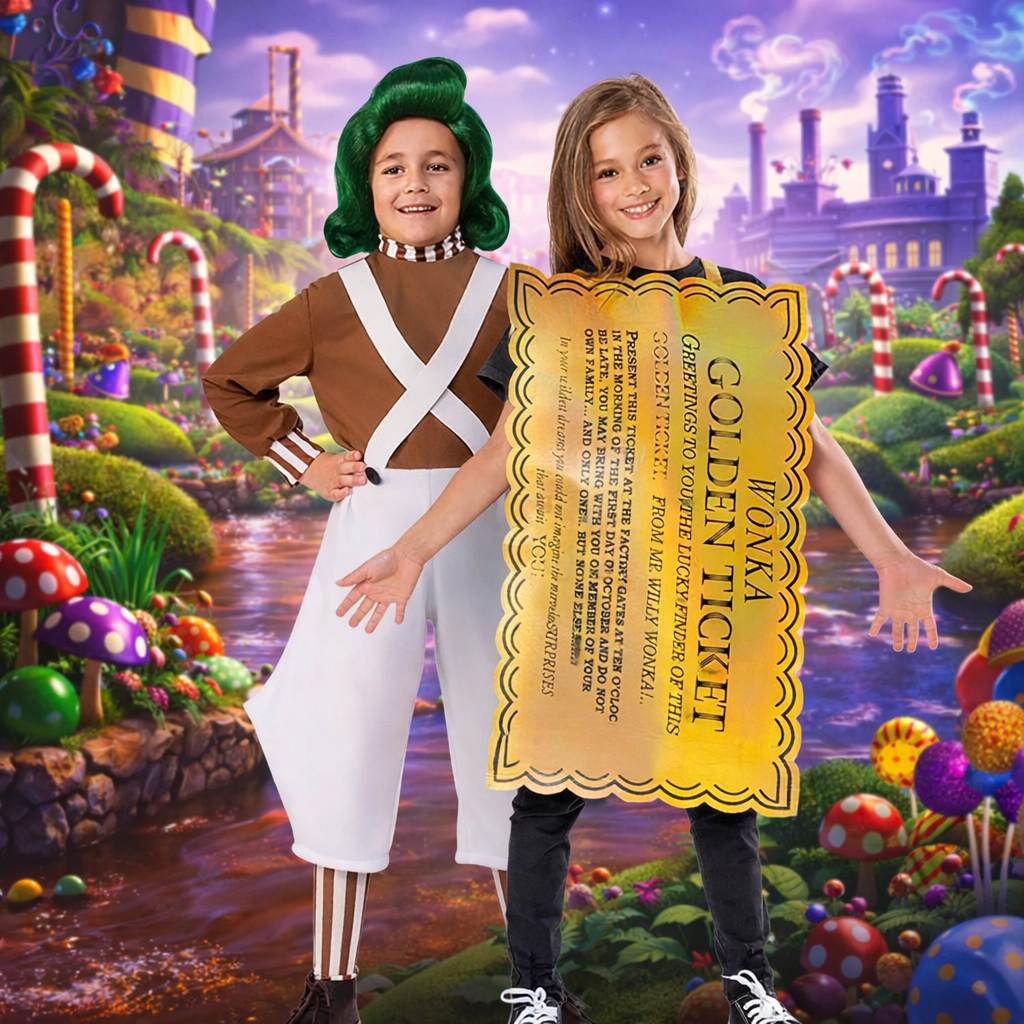 Roald Dahl Kids Costumes | World Book Day Fancy Dress | Harlequin