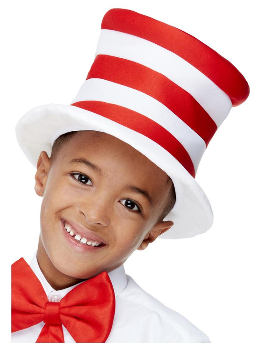 Kids Stripy Hat Red & White