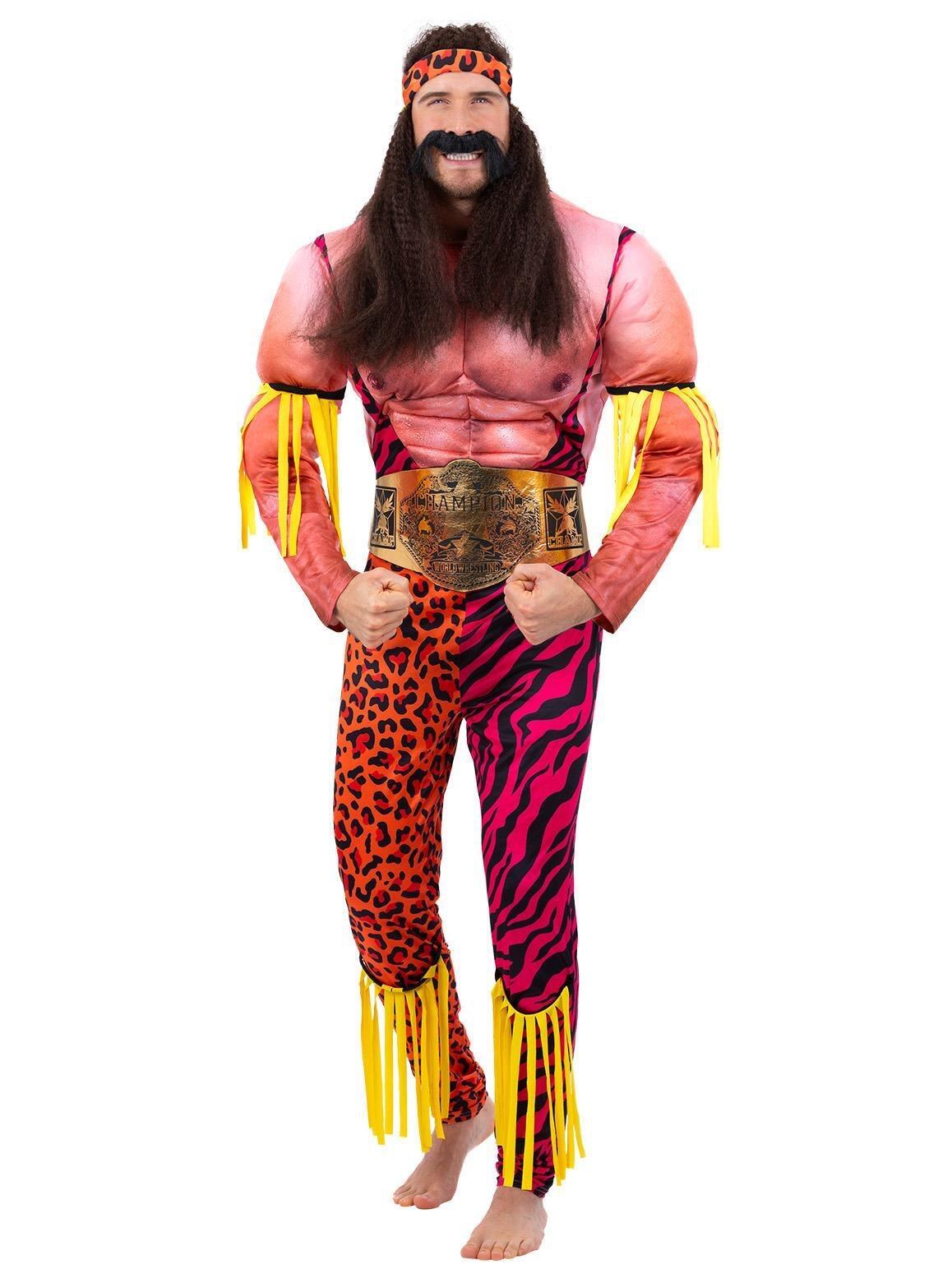 90s Deluxe Wrestler Costume | Retro Fancy Dress