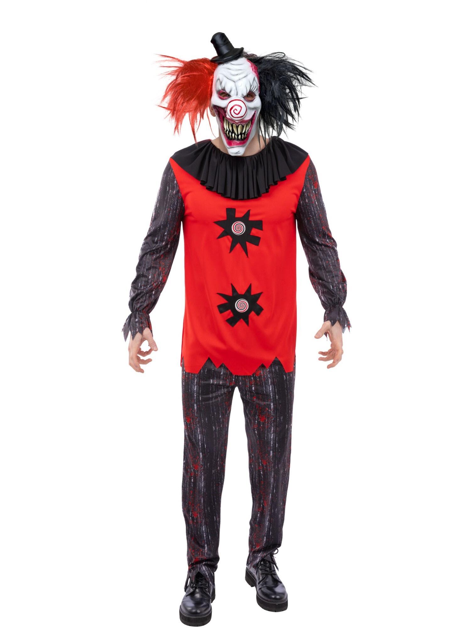 Jester Chuckles Scary Clown Costume