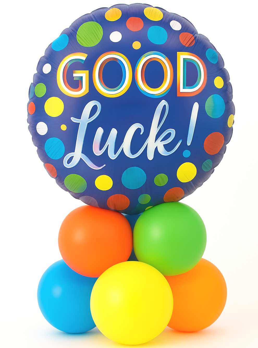 Table Top Mini Balloon Bouquet Good Luck