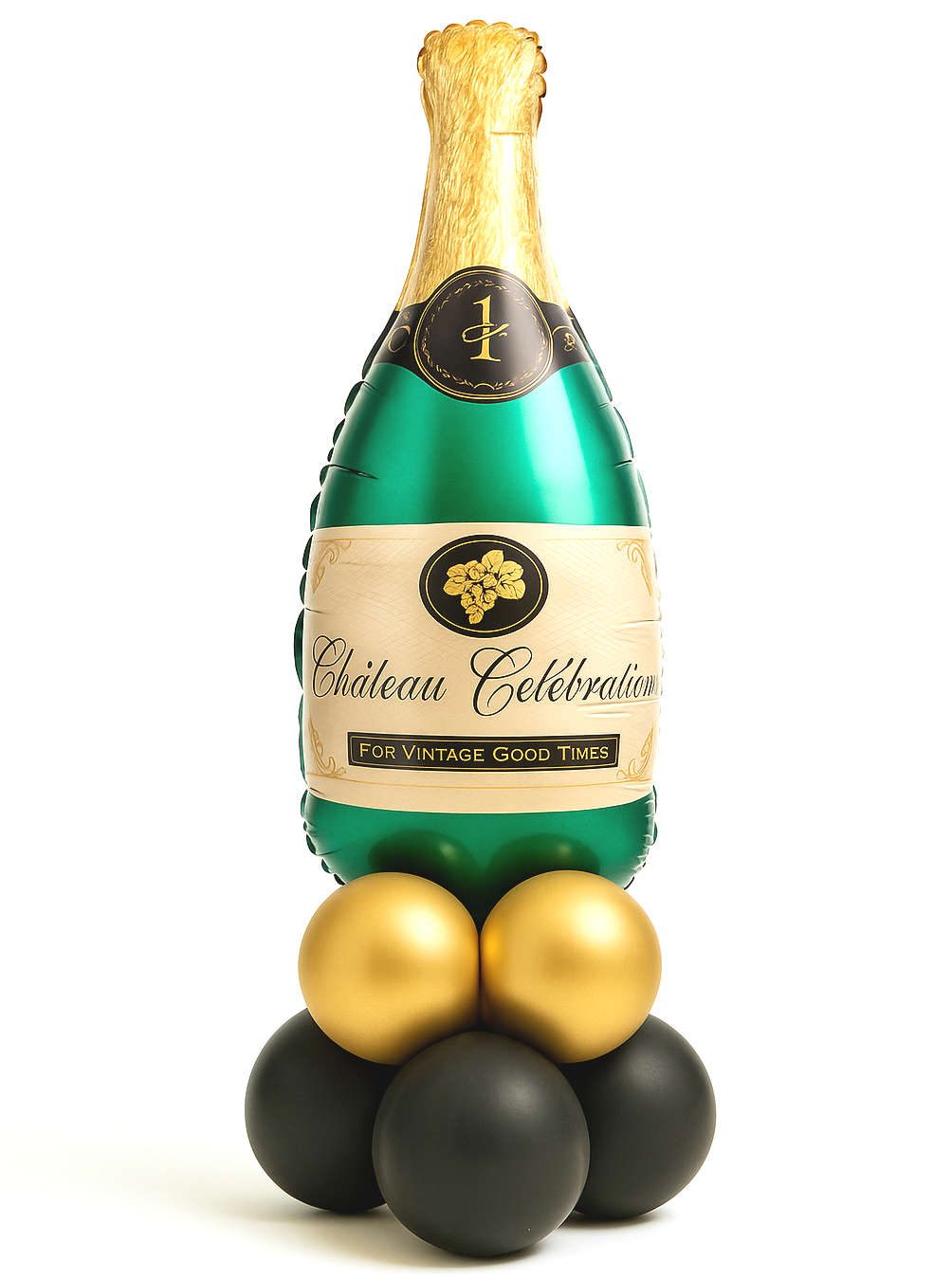 Standard Balloon Stack Celebration Bubbly