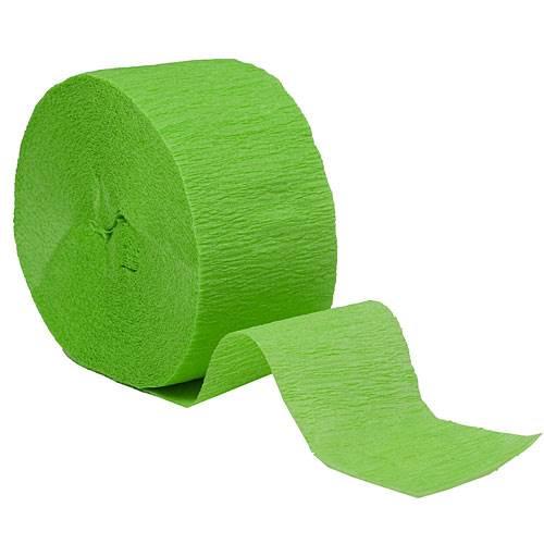 Crepe Streamer Roll Kiwi Green