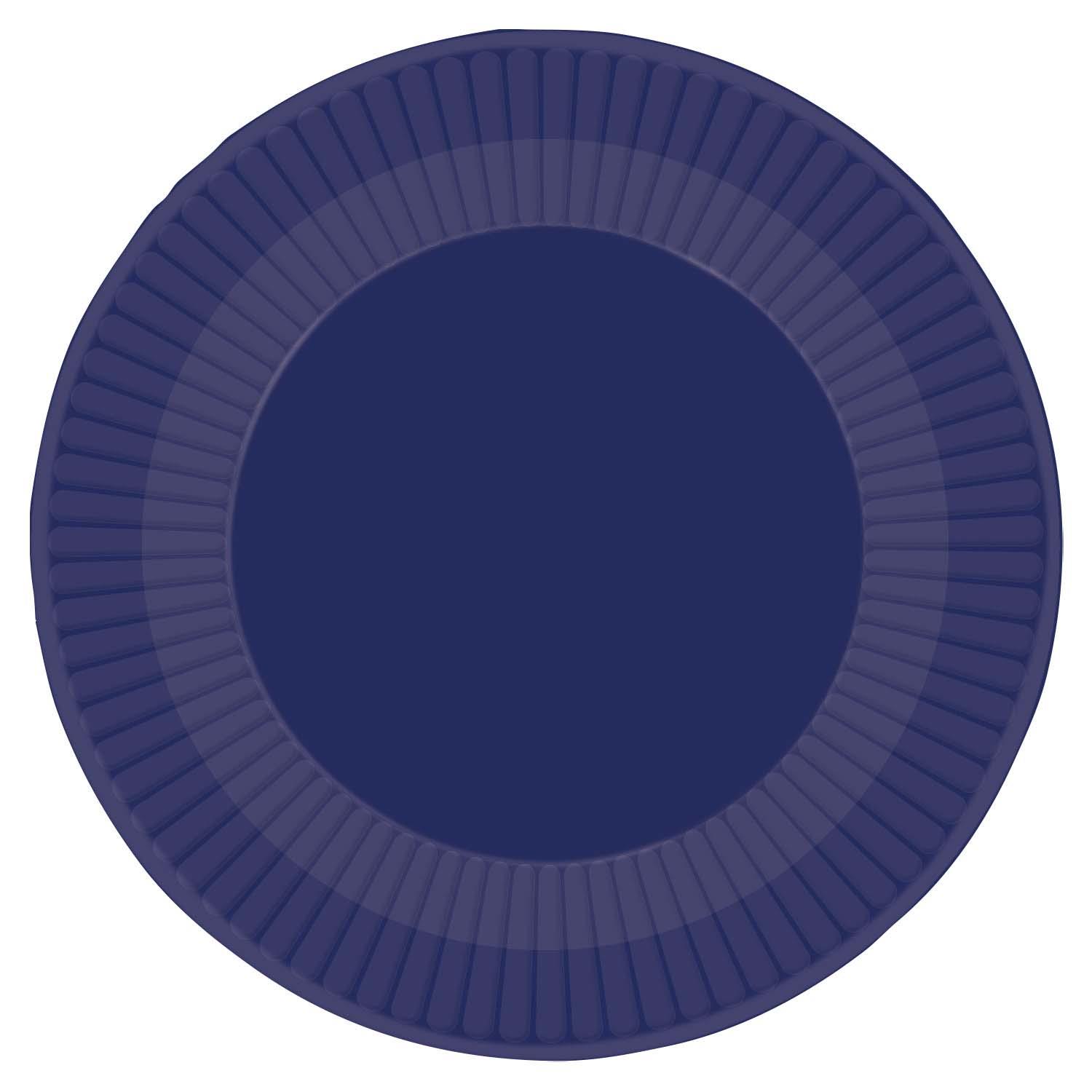 Eco Paper Plates 8ct Blueberry Blue