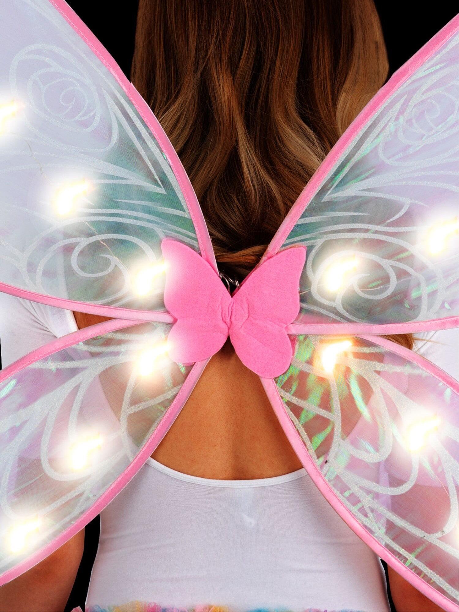 LED Iridescent Light Up Fairy Wings