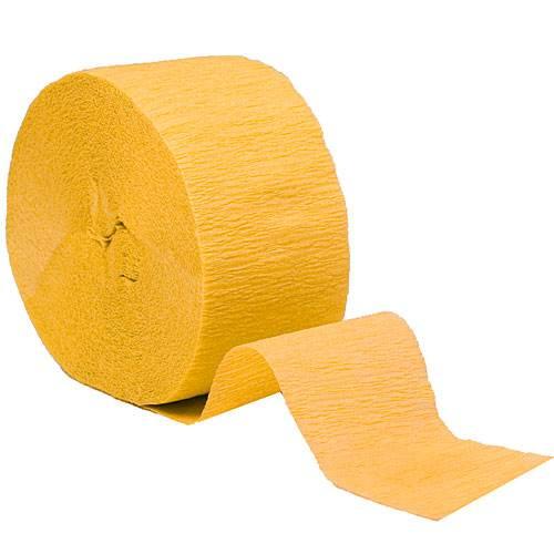 Crepe Streamer Roll Primrose Yellow
