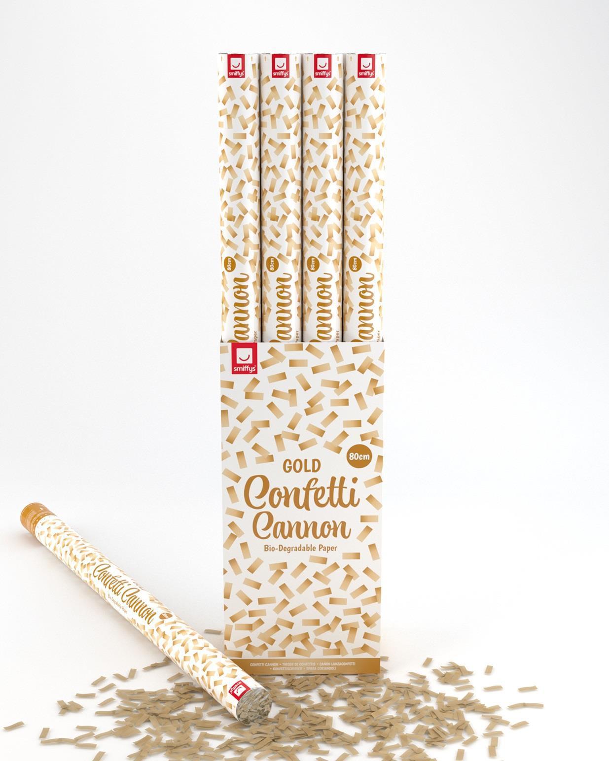 Confetti Cannon 80cm Gold