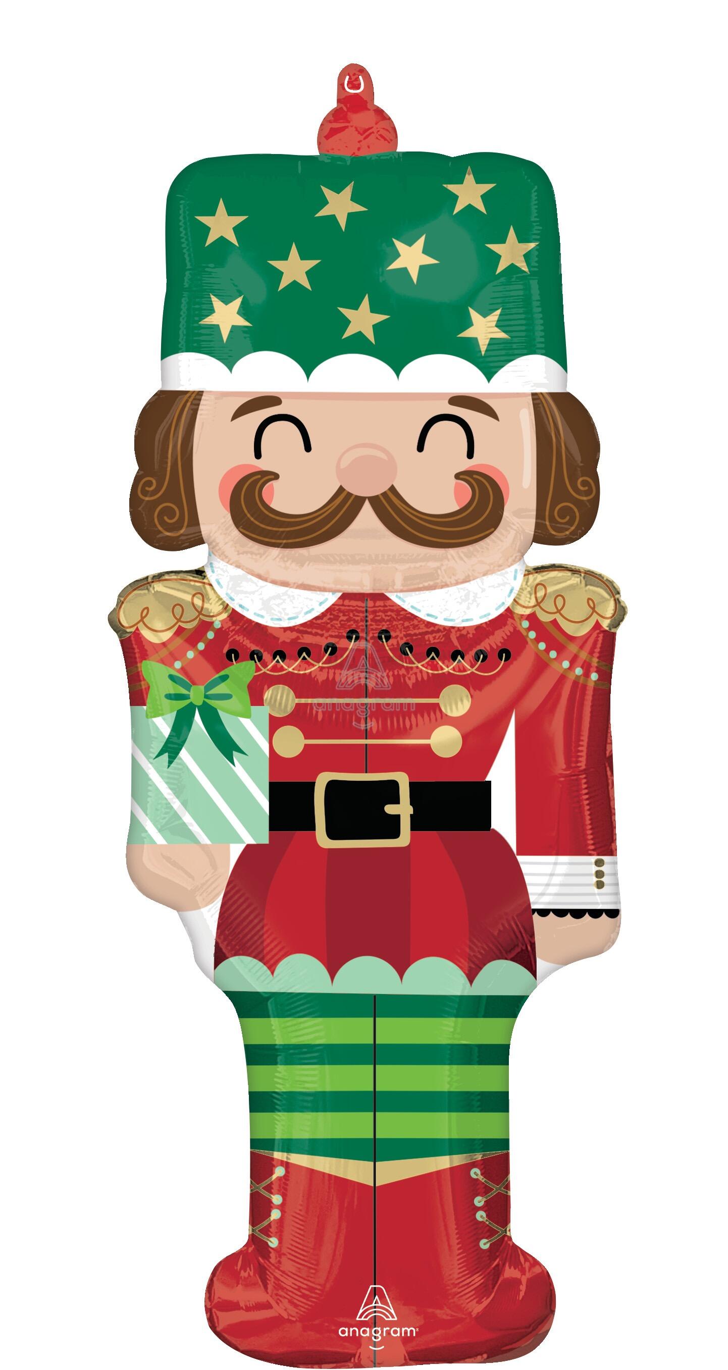 Foil Balloon Christmas Nutcracker