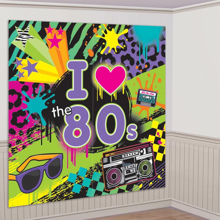Wall Decorating Kit Totally 80s