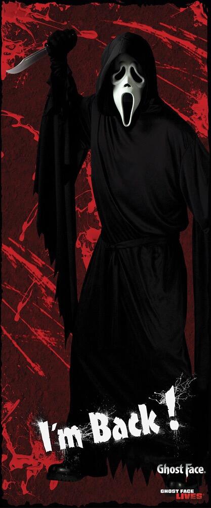 Official Scream Ghost Face Door Cover