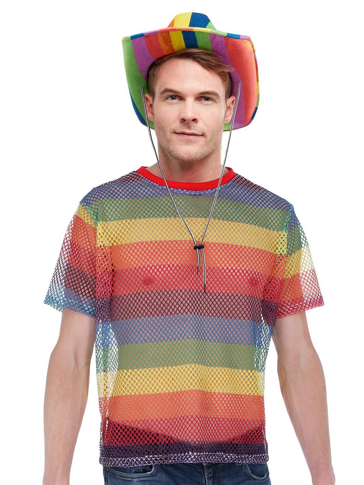 Rainbow Mesh Top Unisex