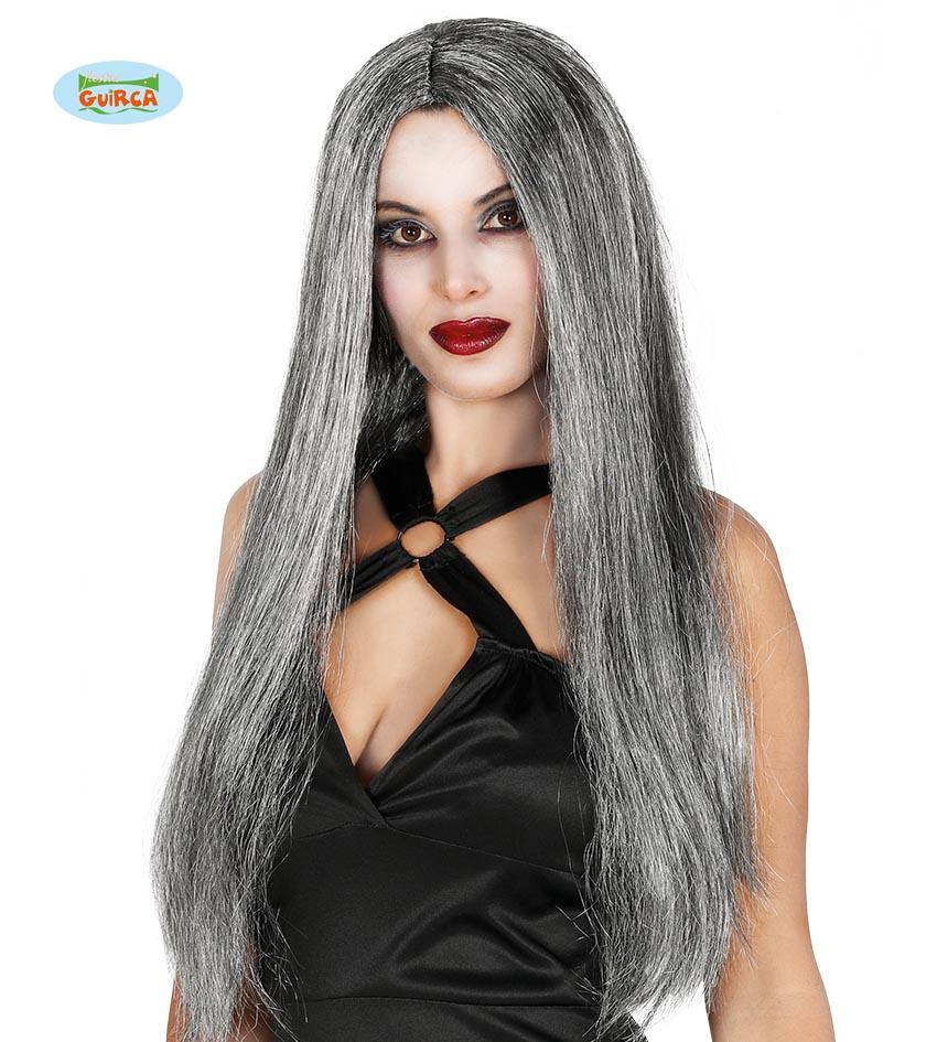 Witch Wig Long Grey