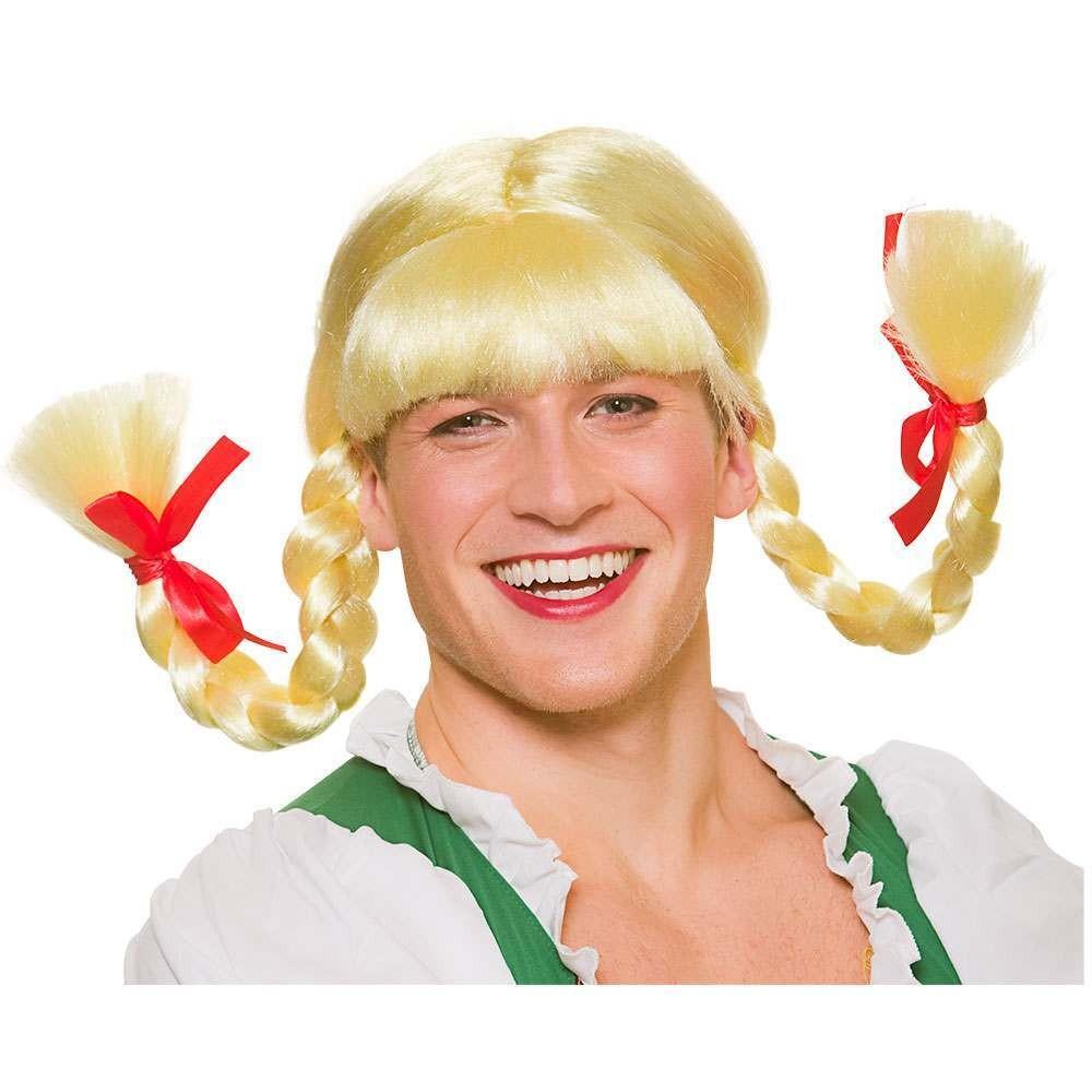 Funny Beer Girl Wired Wig Blonde