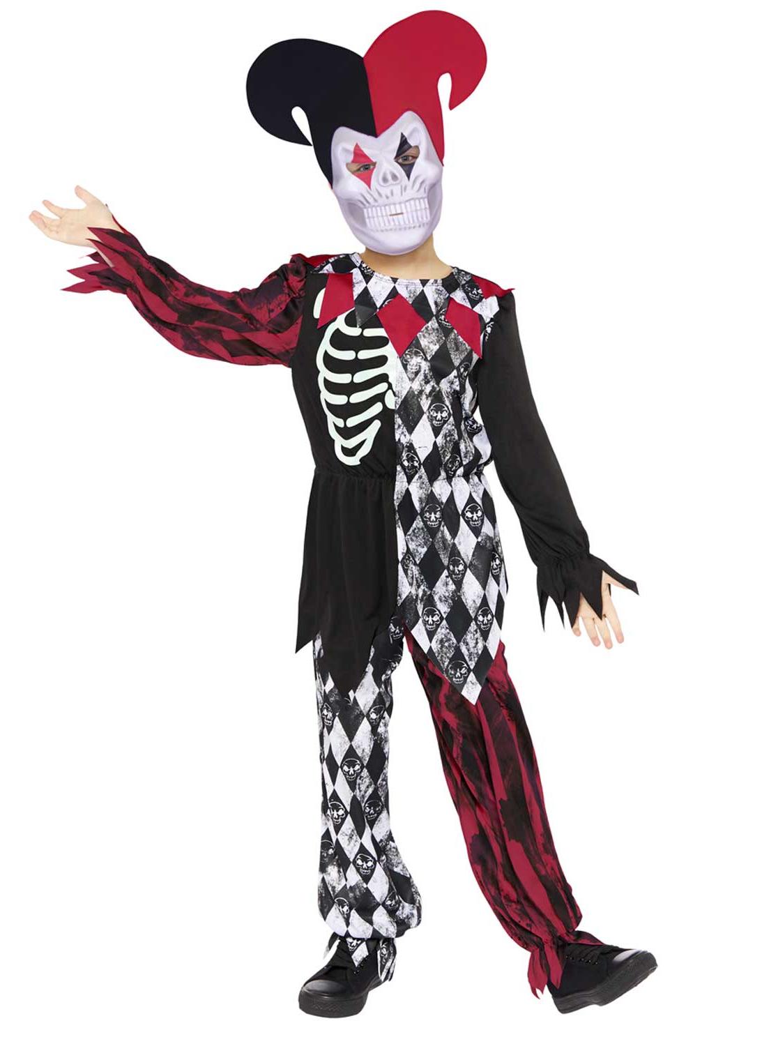 Kids Halloween Jester Boy Costume