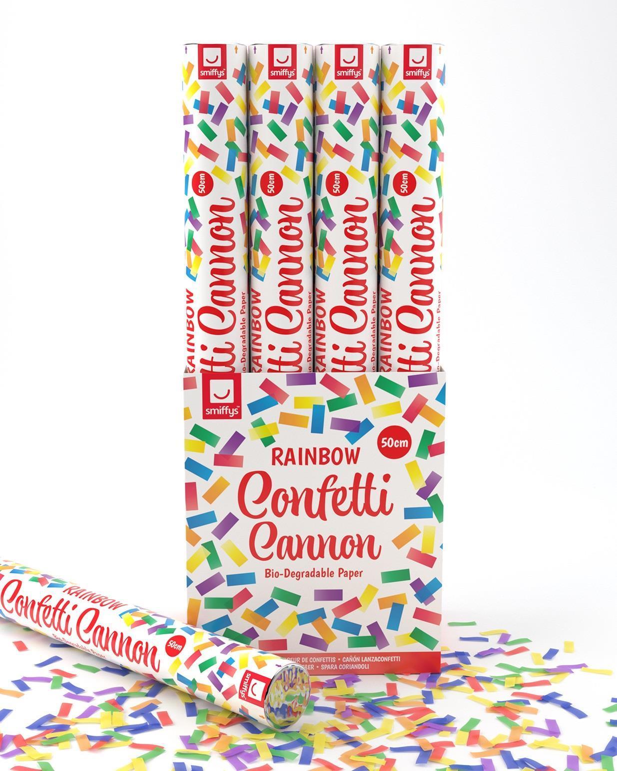 Confetti Cannon 50cm Rainbow