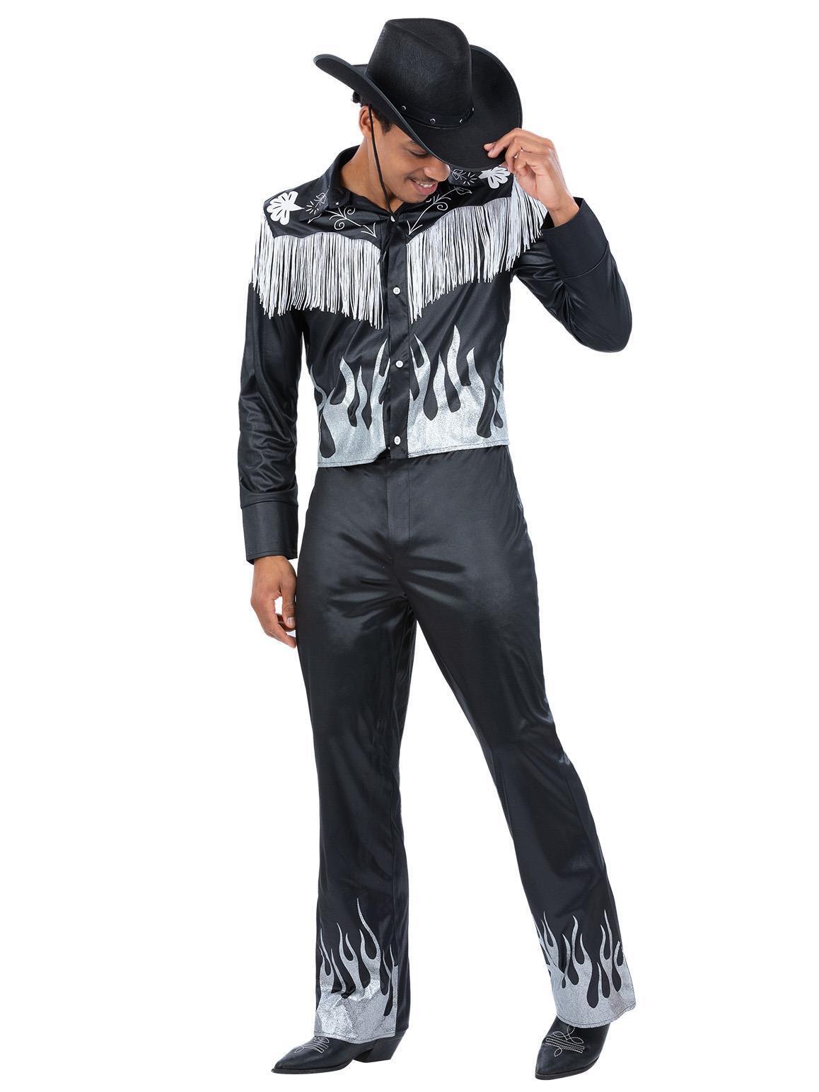 Glamorous Cowboy Costume Black