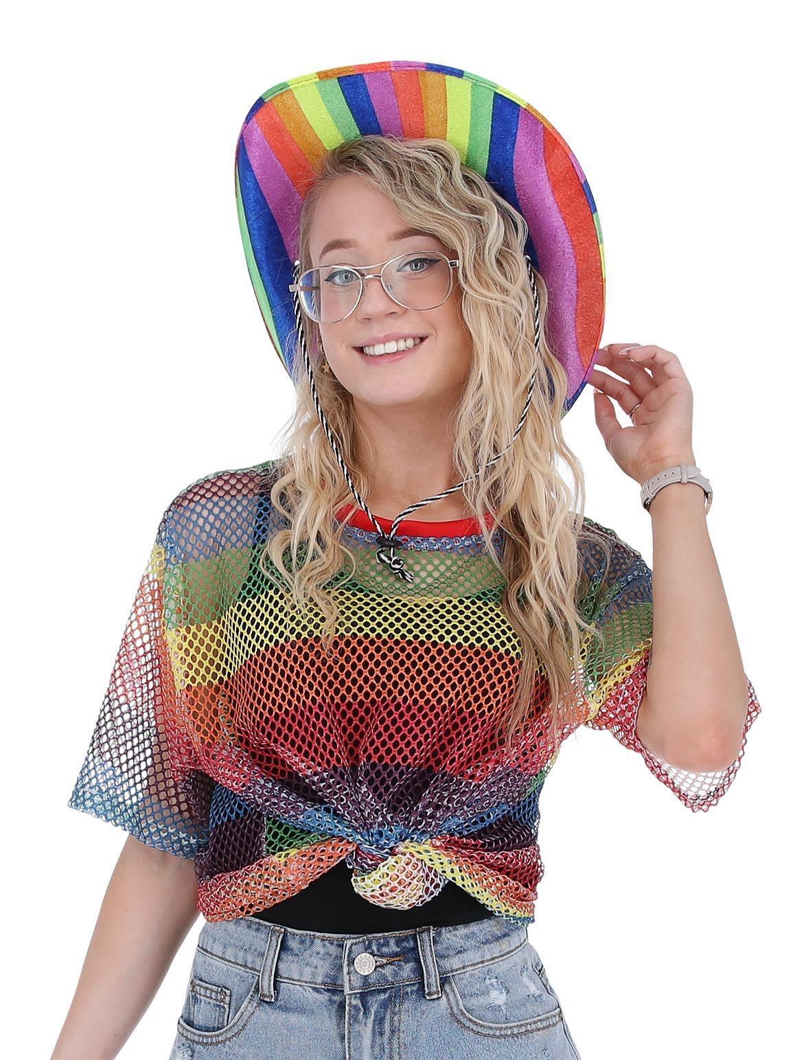 Rainbow Mesh Top Unisex